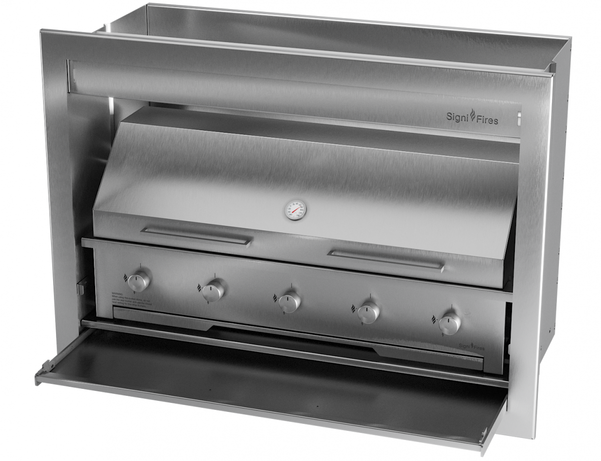 304 S/Steel Braai Body 1200mm With 1170 Full 304 S/Steel Gas Insert ...